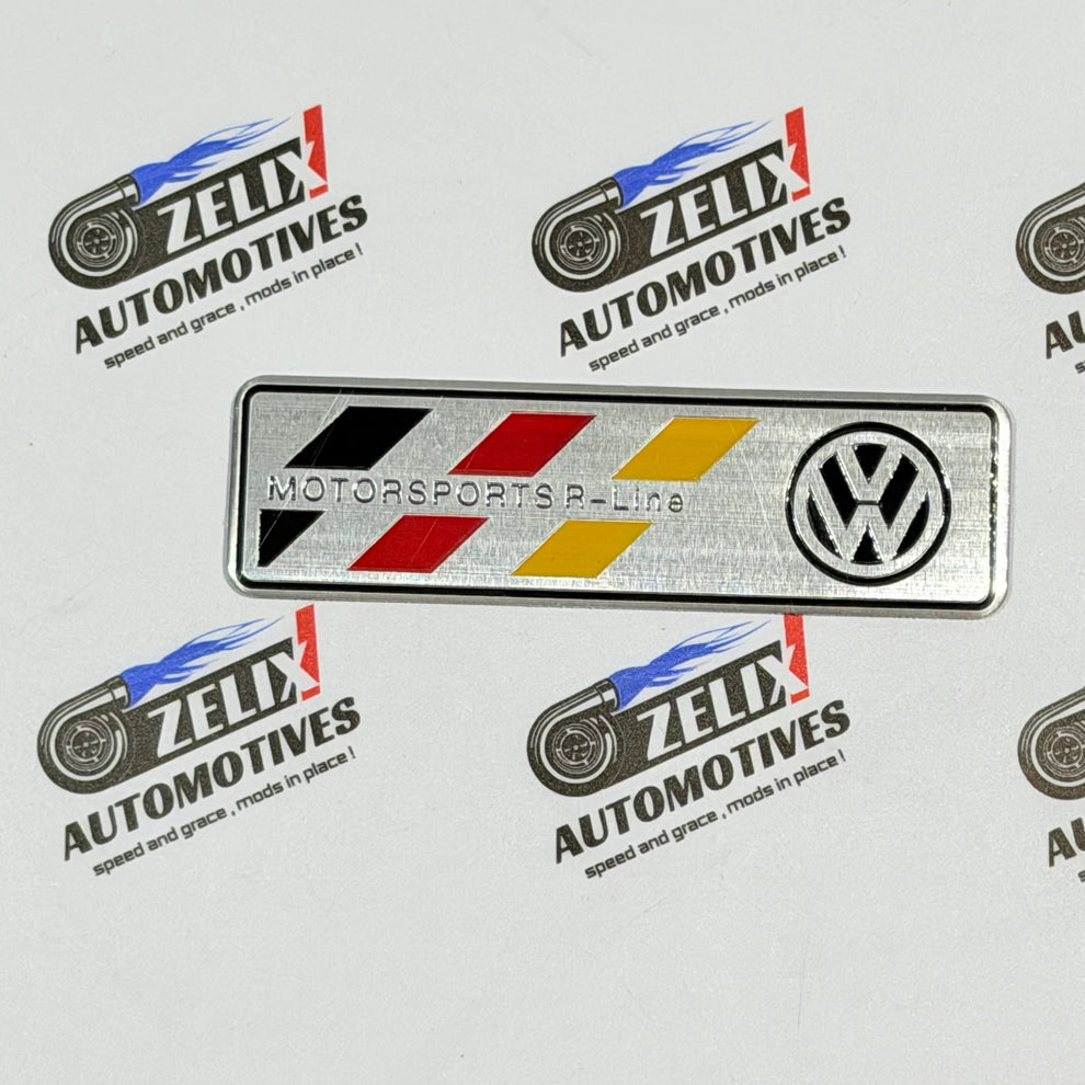 Volkswagen Motorsports R-Line Sticker with German Flag – Zelix Automotives