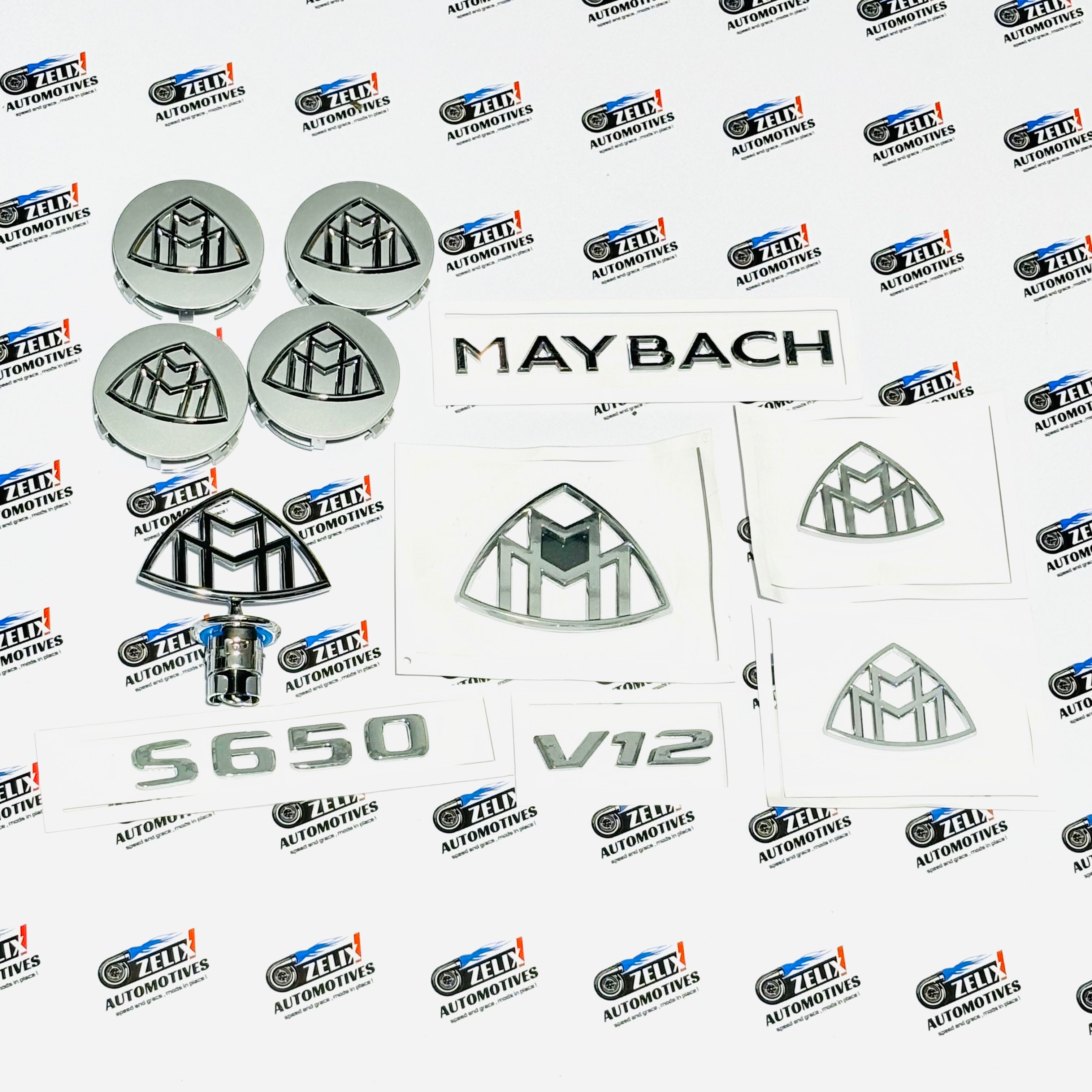 Maybach Complete Logo Kit | Premium Wheel Caps & Emblem Set – Zelix ...