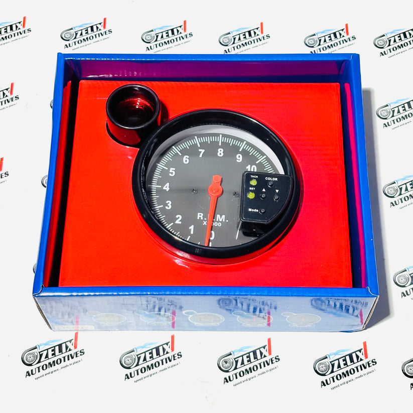 Tiger RPM Tachometer Gauge | Universal Racing Performance Meter – Zelix ...