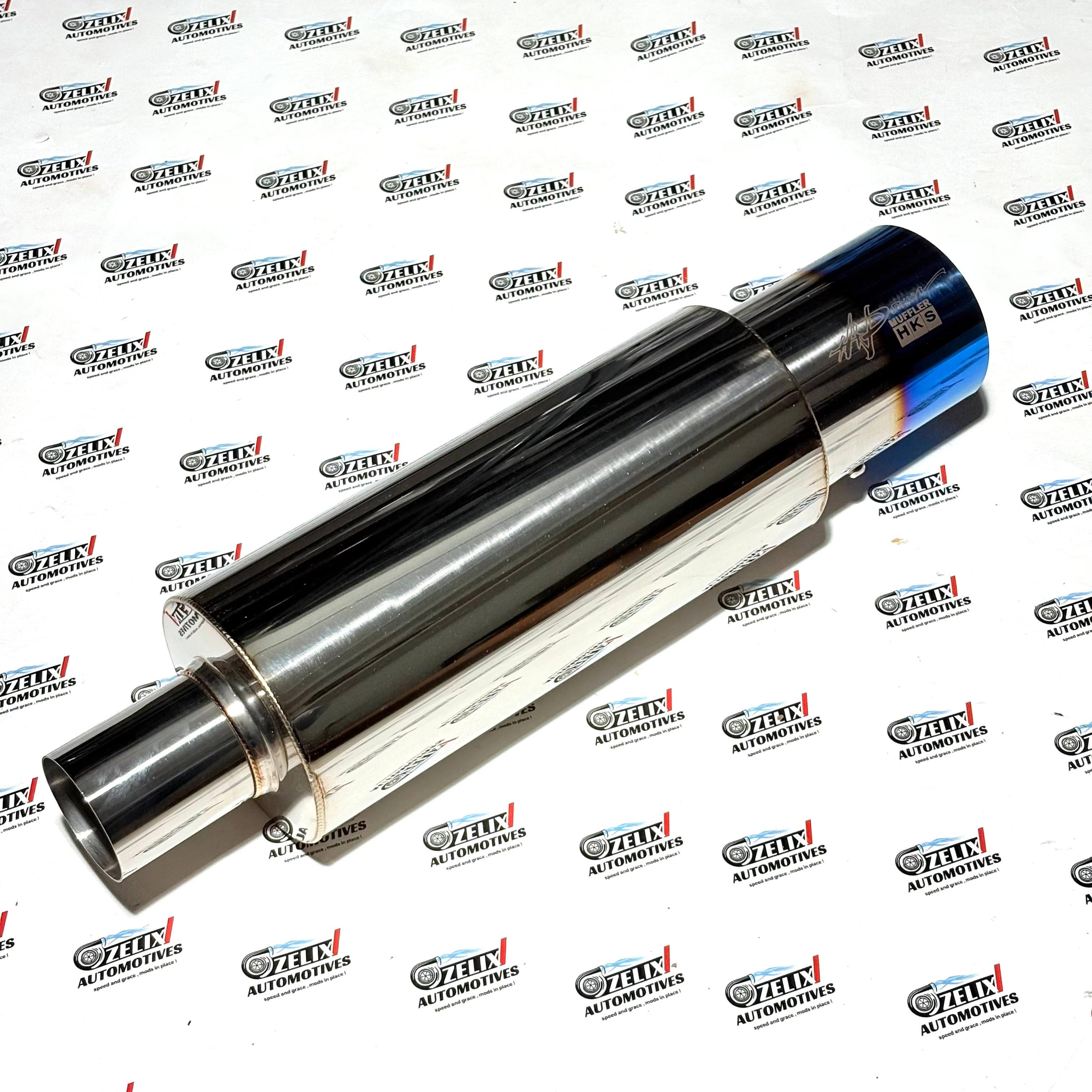 HKS Single Tip Exhaust | Universal Free Flow Car Muffler – Zelix ...