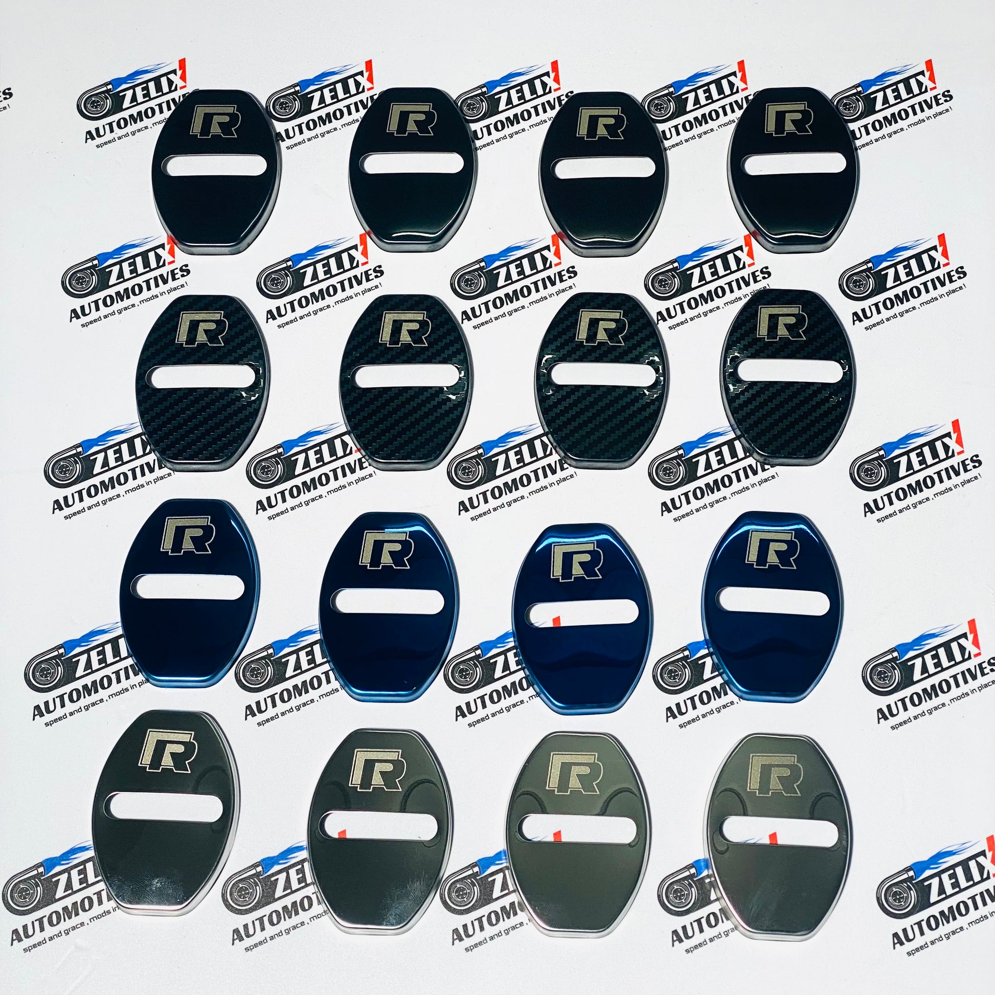 VW Polo Car Door Lock Cover | Blue, Chrome, Black & Carbon – Zelix ...