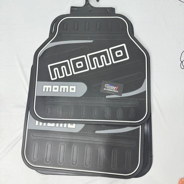 MOMO JDM Universal Car Mats | Premium Rubber Set of 4 – Zelix Automotives