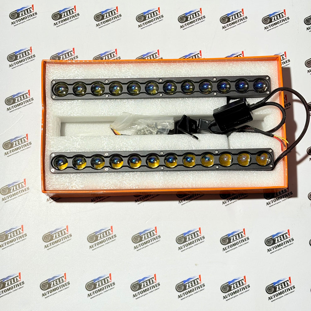 LED Dual Color Work Light Bar | White & Yellow Auxiliary Lights – Zelix ...