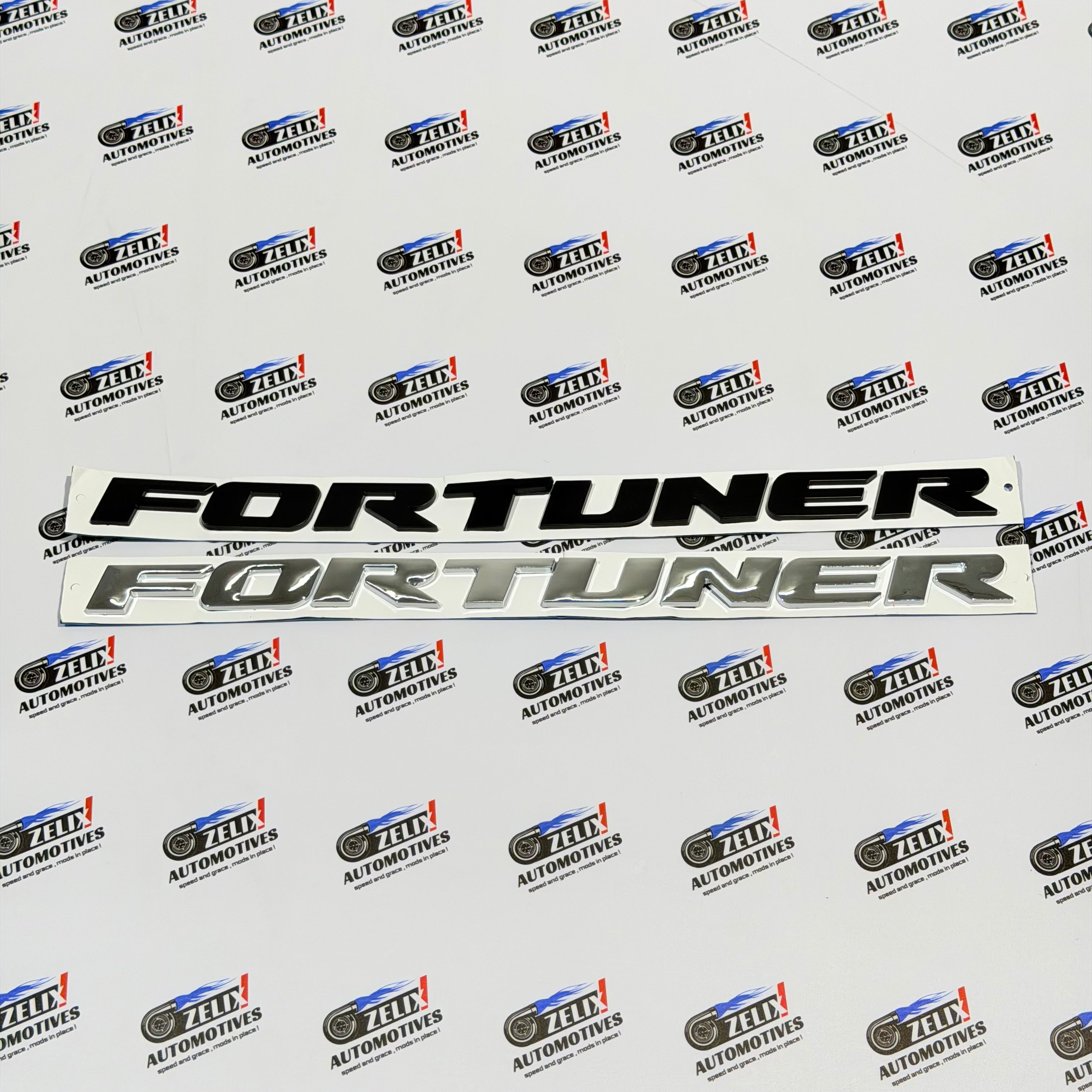 Toyota Fortuner Rear Emblem Badge Chrome ABS – Zelix Automotives