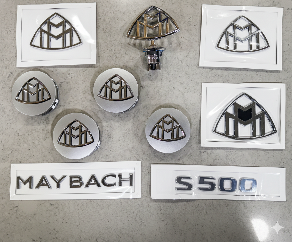 Maybach Complete Logo Kit | Premium Wheel Caps & Emblem Set – Zelix ...