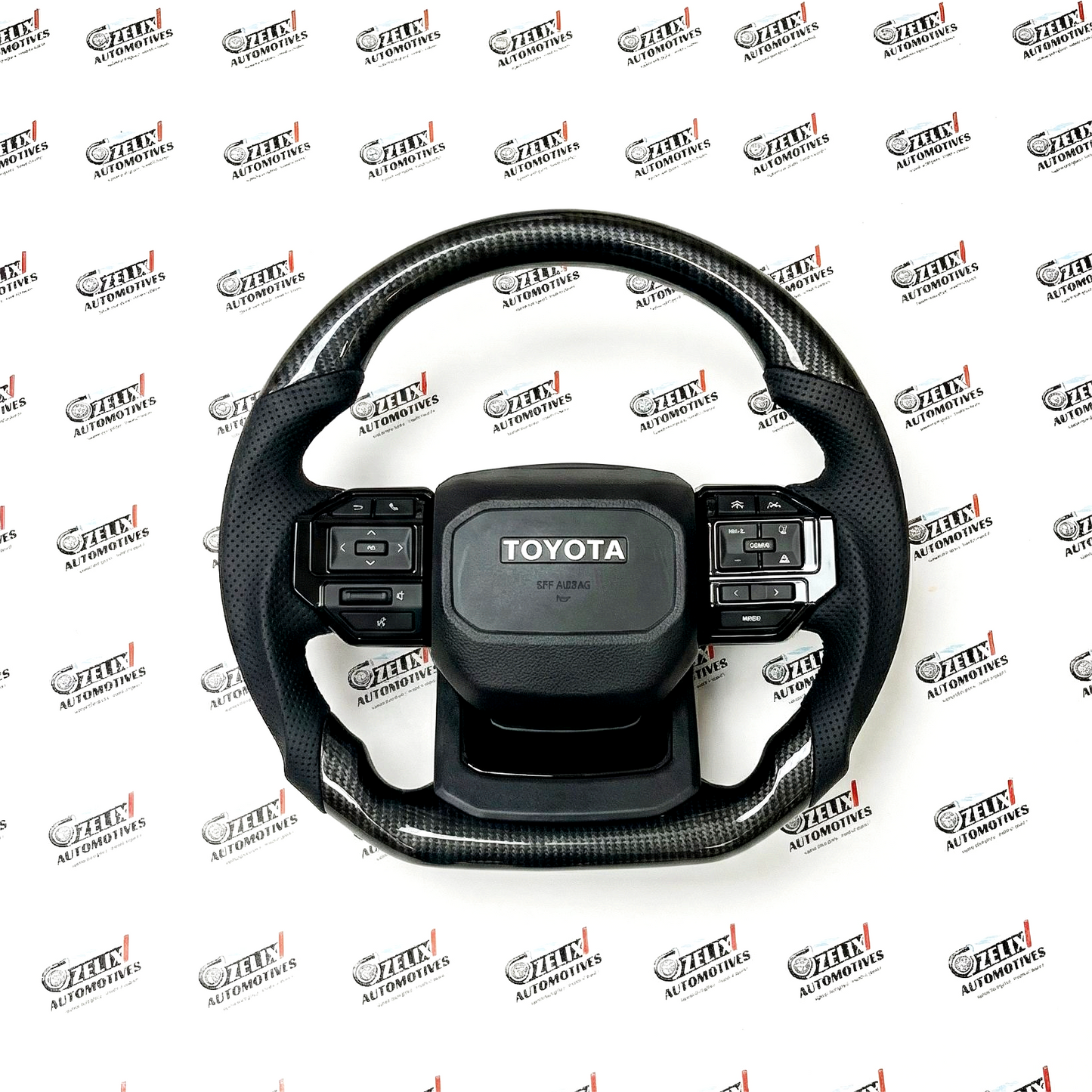 Toyota Land Cruiser Prado LC-250 Steering Wheel | Carbon Fiber Finish ...