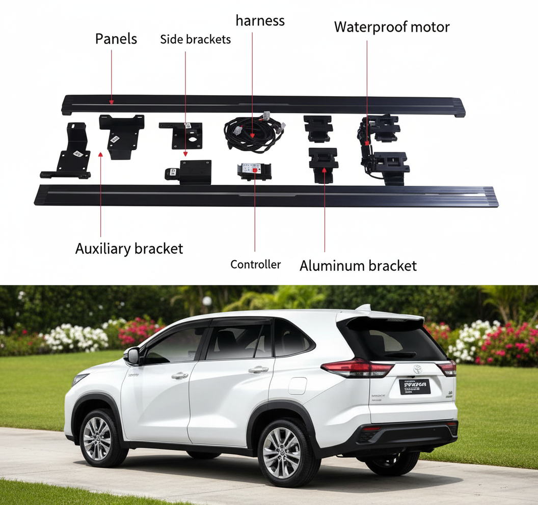 Toyota Innova Hycross | Premium Automatic Side Step – Zelix Automotives